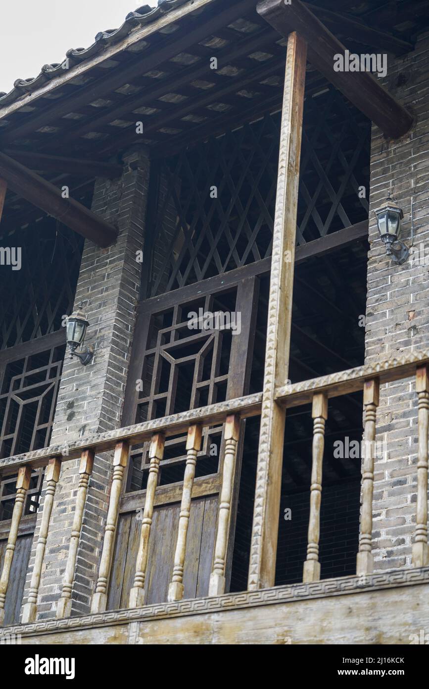 Ancient village buildings in Yangmei Town, Nanning, Guangxi, China ...