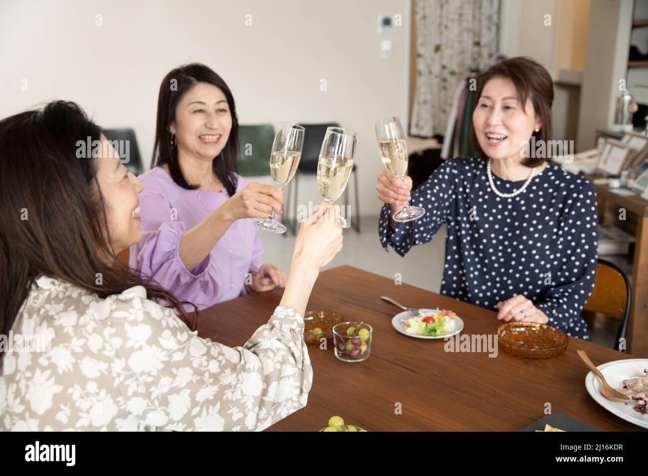 Women Having Party Stock Photo - Alamy