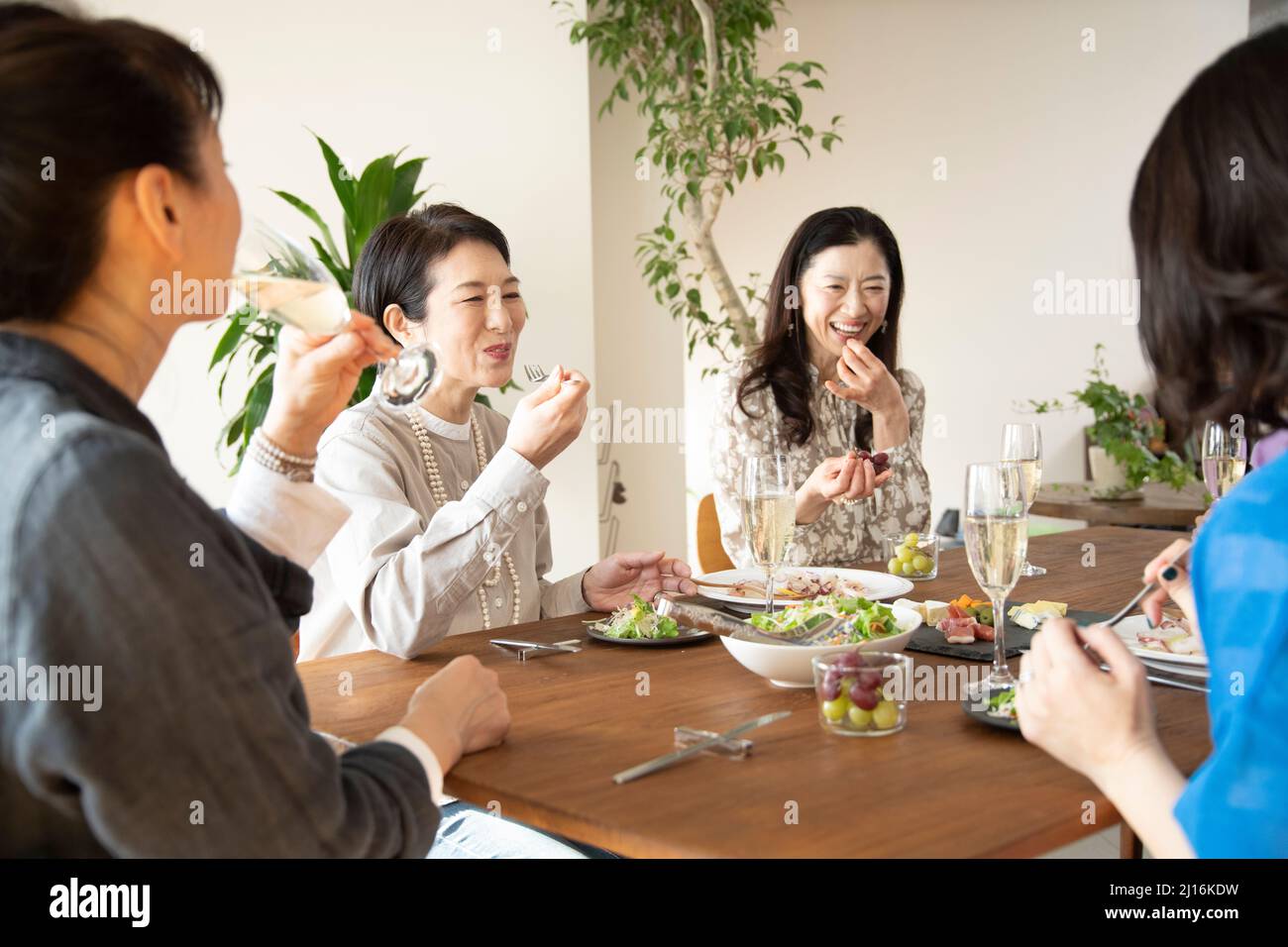 Women Having Party Stock Photo - Alamy