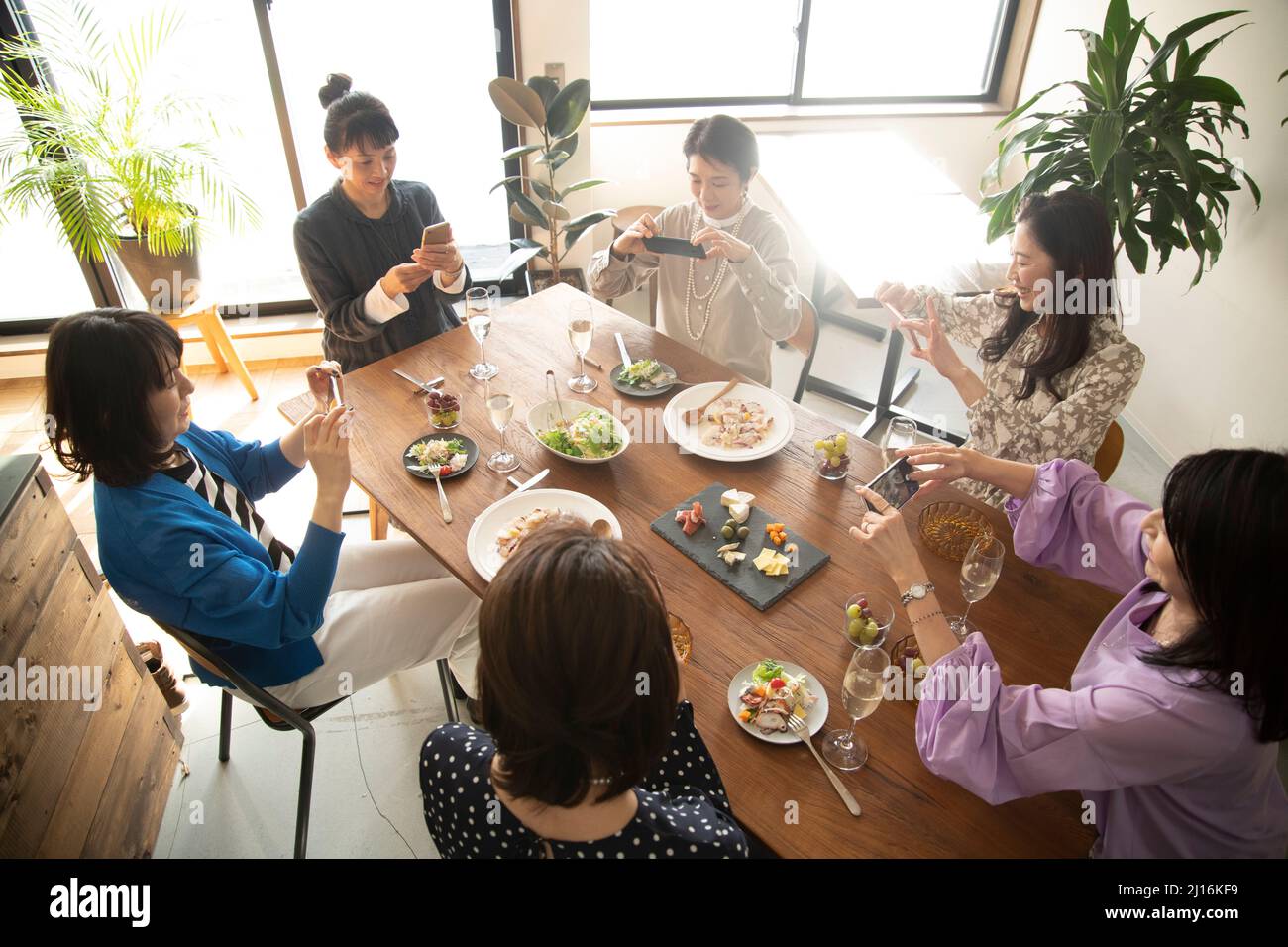 Women Having Party Stock Photo - Alamy