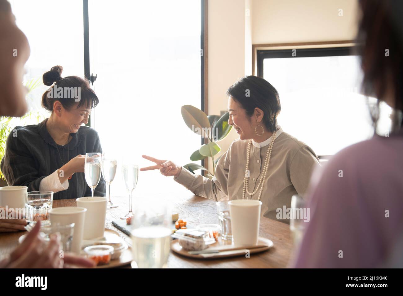 Women Having Party Stock Photo - Alamy
