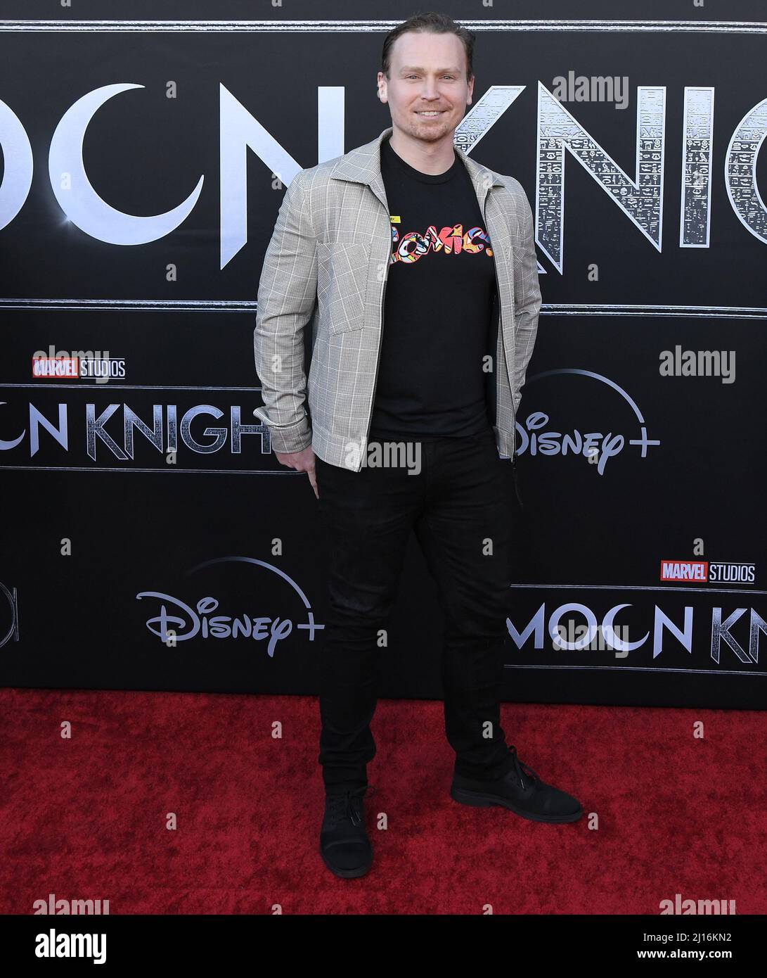 Los Angeles, USA. 22nd Mar, 2022. Coy Jandreau arrives at Marvel ...