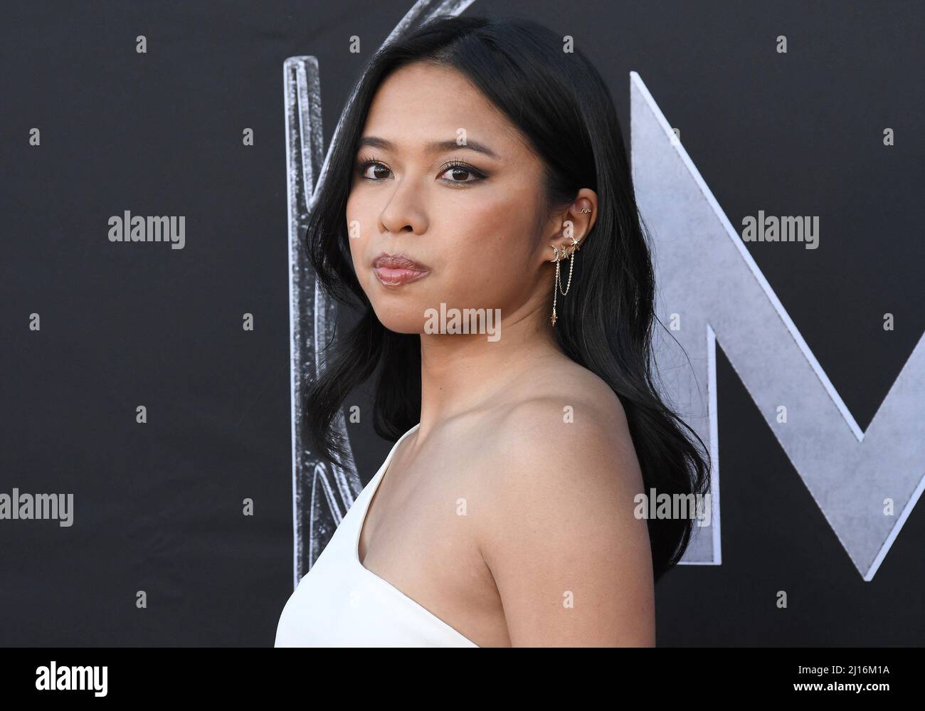 Los Angeles, USA. 22nd Mar, 2022. Daphne Le arrives at Marvel Studios ...