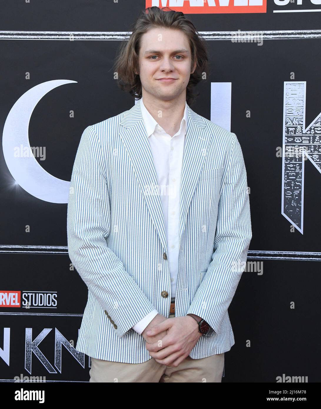 Los Angeles, USA. 22nd Mar, 2022. Ty Simpkins arrives at Marvel Studios ...