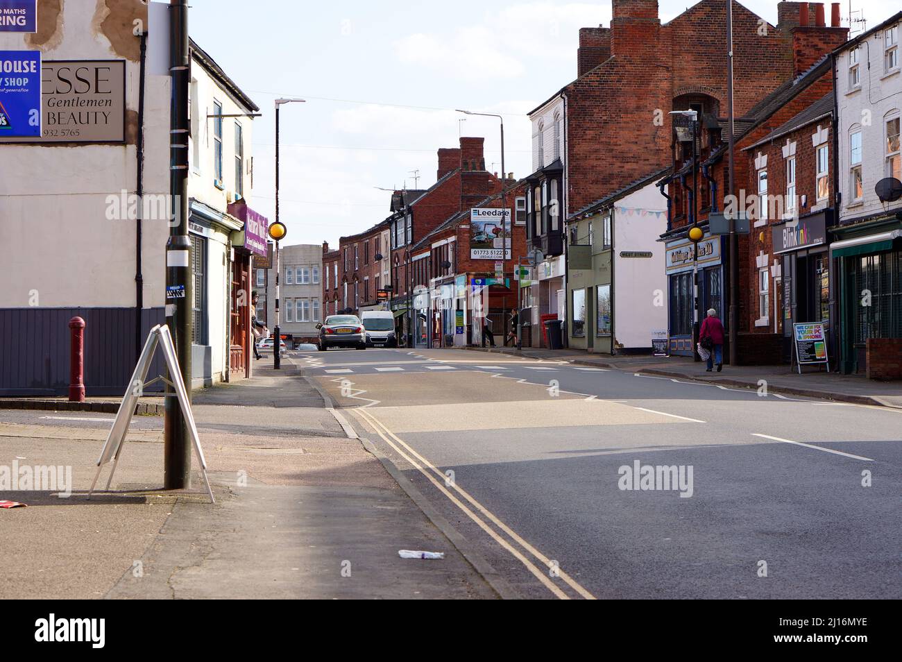 High street shops in Ilkeston, Debyshire, UK Stock Photo - Alamy