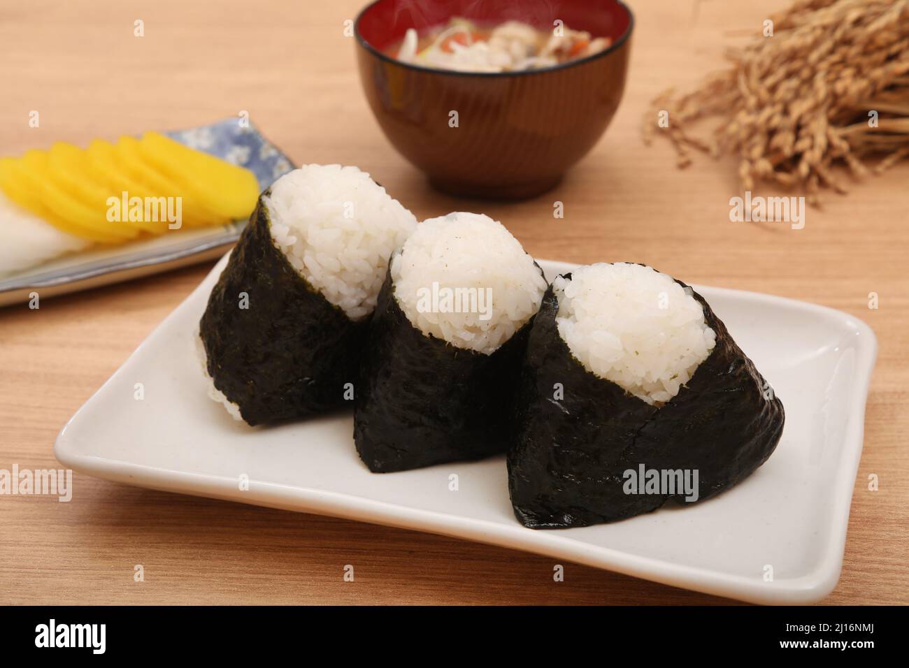 Rice Ball, Japanese Food Stock Photo - Alamy