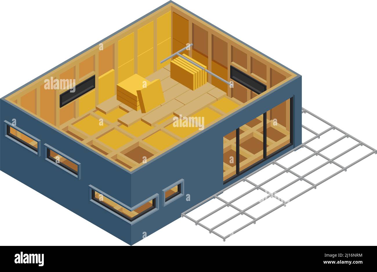 Modular Building Illustration Stock Vector Images - Alamy