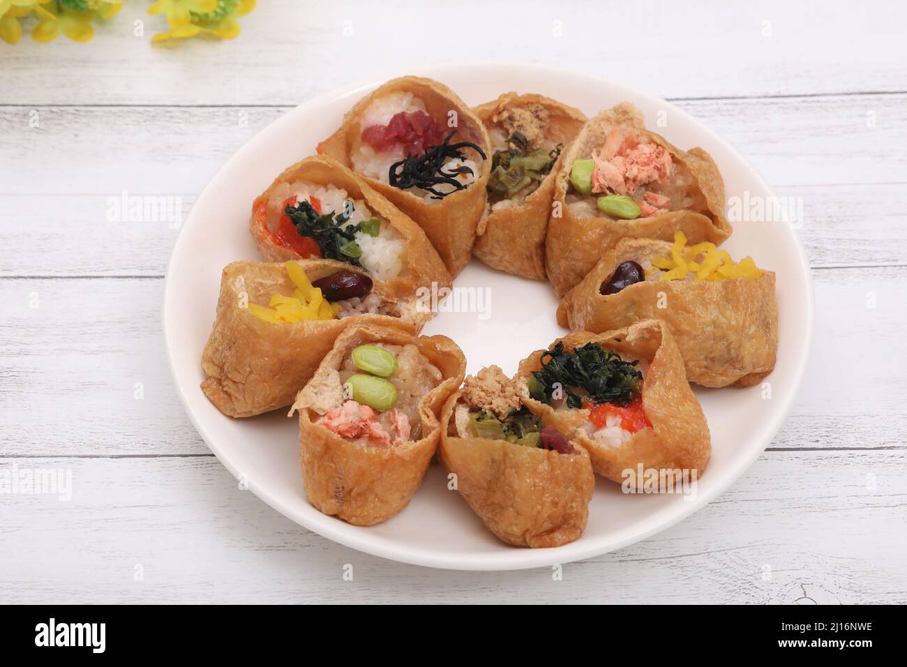 Okowa (Steamed Sticky Rice) Inari-sushi, Japanese Food Stock Photo - Alamy