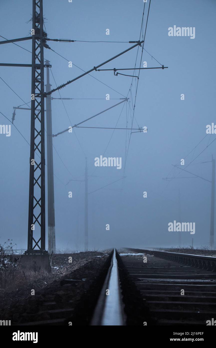 Lonely train hi-res stock photography and images - Alamy