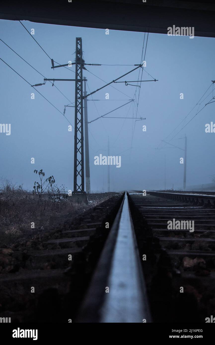 Lonely train hi-res stock photography and images - Alamy