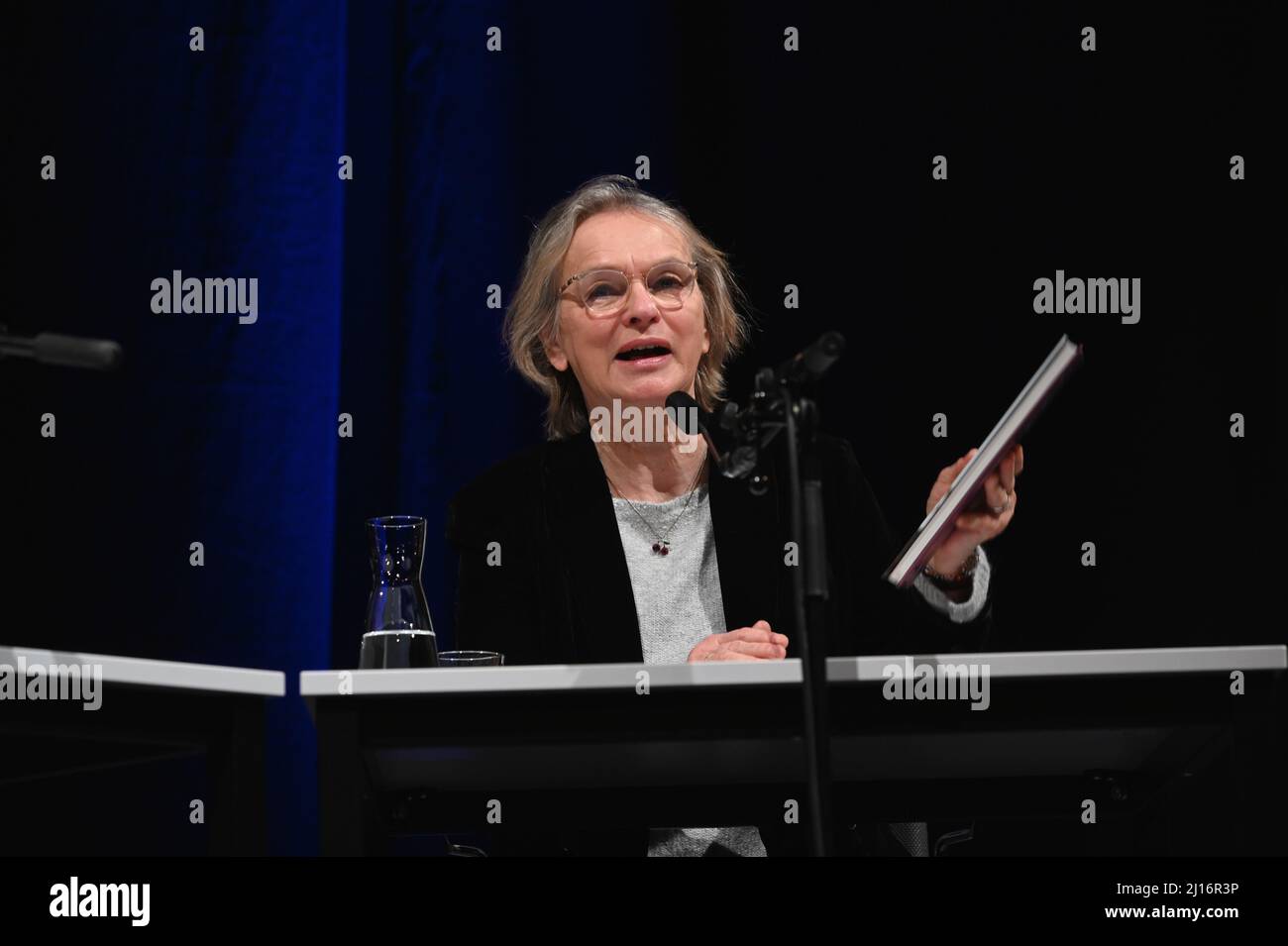 Cologne, Germany. 22nd Mar, 2022. The writer and journalist Elke ...