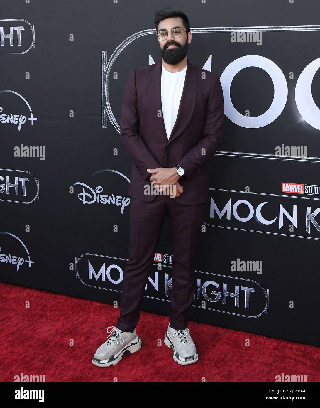 Los Angeles, USA. 22nd Mar, 2022. Saagar Shaikh arrives at Marvel ...