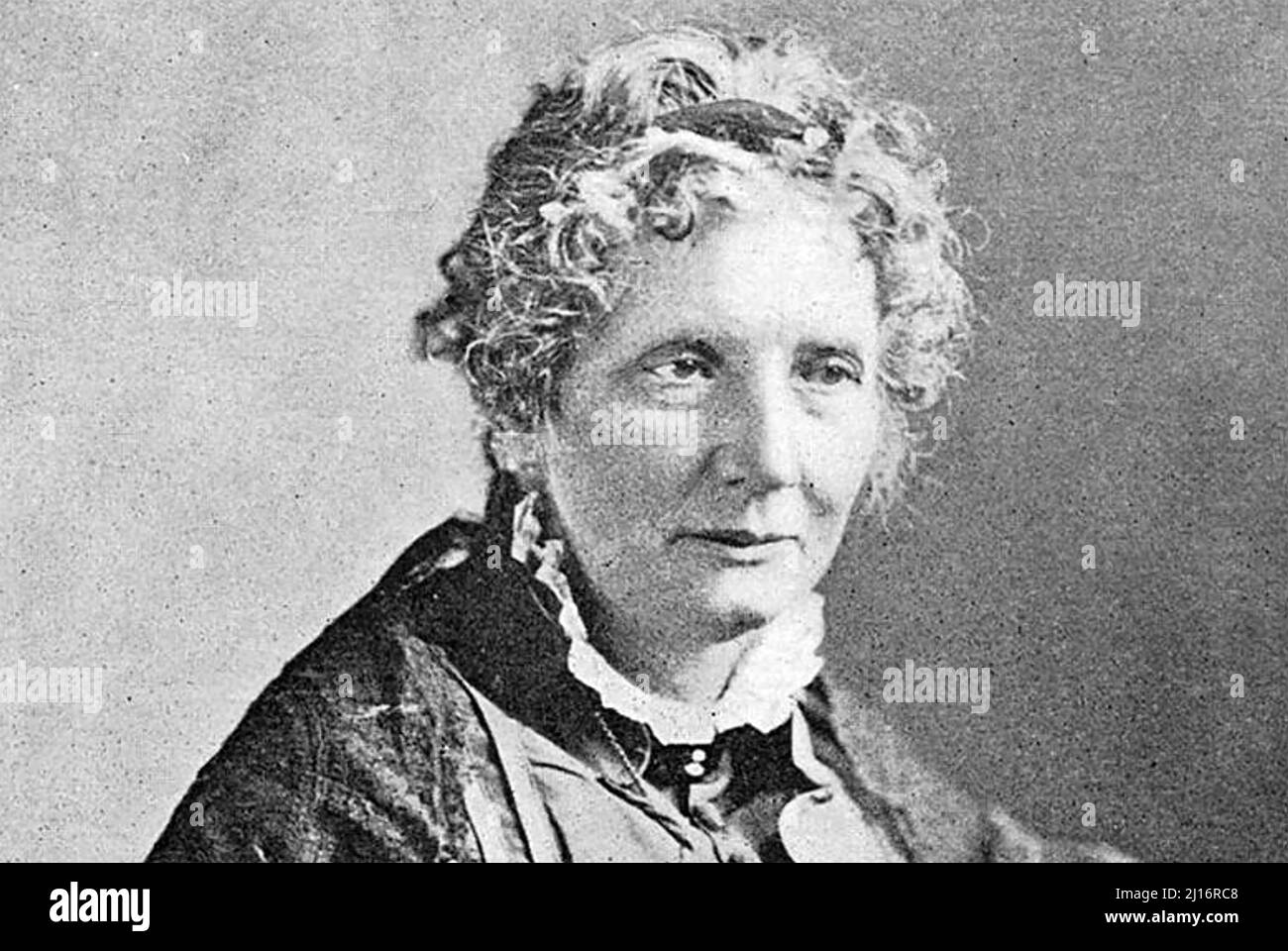 HARRIET BEECHER STOWE (1811-1896) American author and abolitionist about 1870 Stock Photo - Alamy