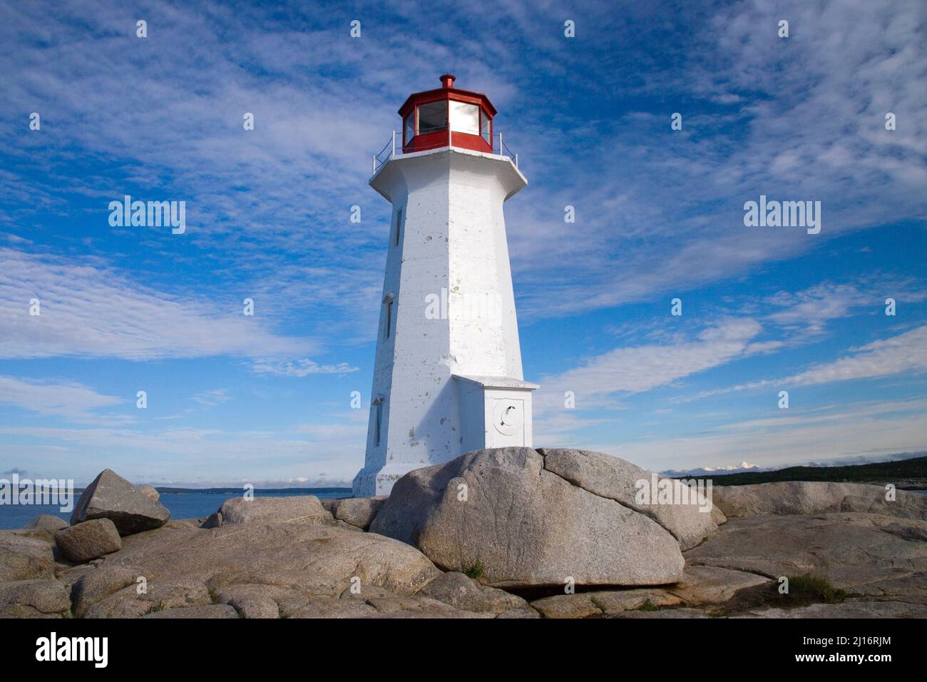 the lighthouse at peggys cove nova scotia canada Stock Photo - Alamy