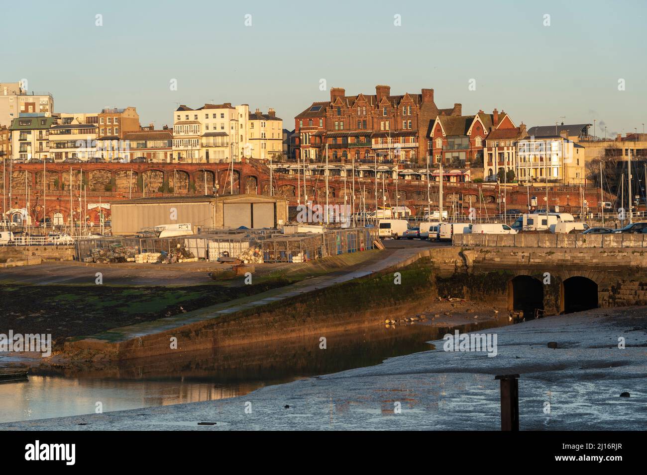 Ramsgate Main Beach and Marina Kent Stock Photo - Alamy