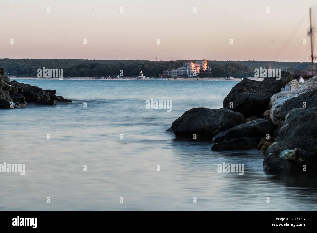 Seaside photographs in Primorsko, Bulgaria - late summer Stock Photo ...