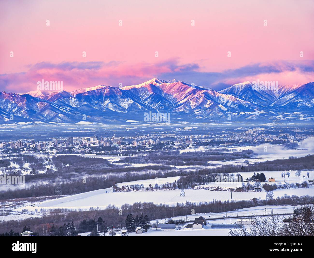Hidaka Mountains at Dawn, Hokkaido, Japan Stock Photo - Alamy