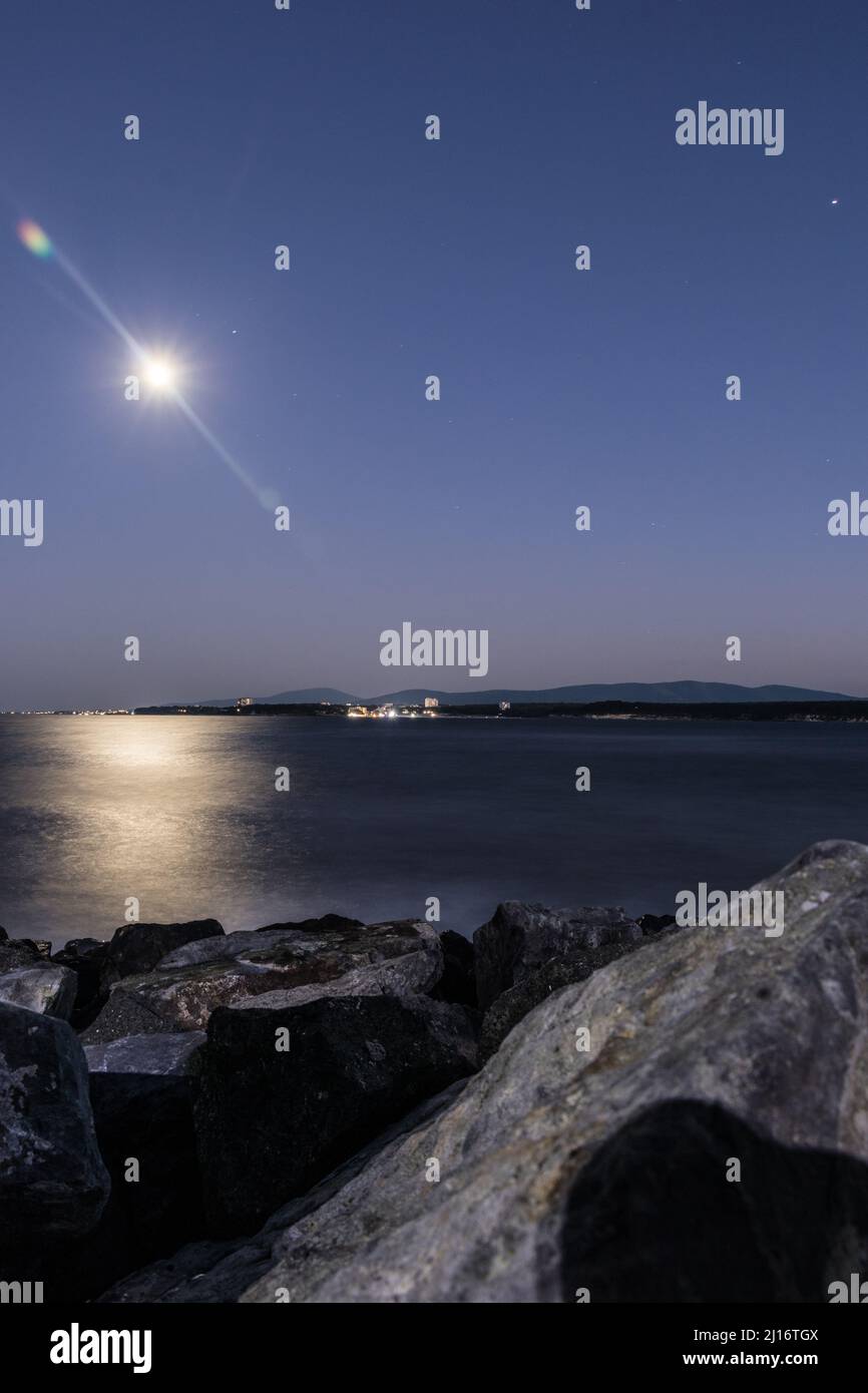 Seaside photographs in Primorsko, Bulgaria - late summer Stock Photo ...