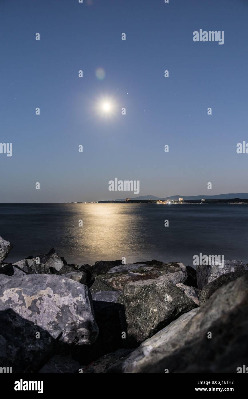 Seaside photographs in Primorsko, Bulgaria - late summer Stock Photo ...