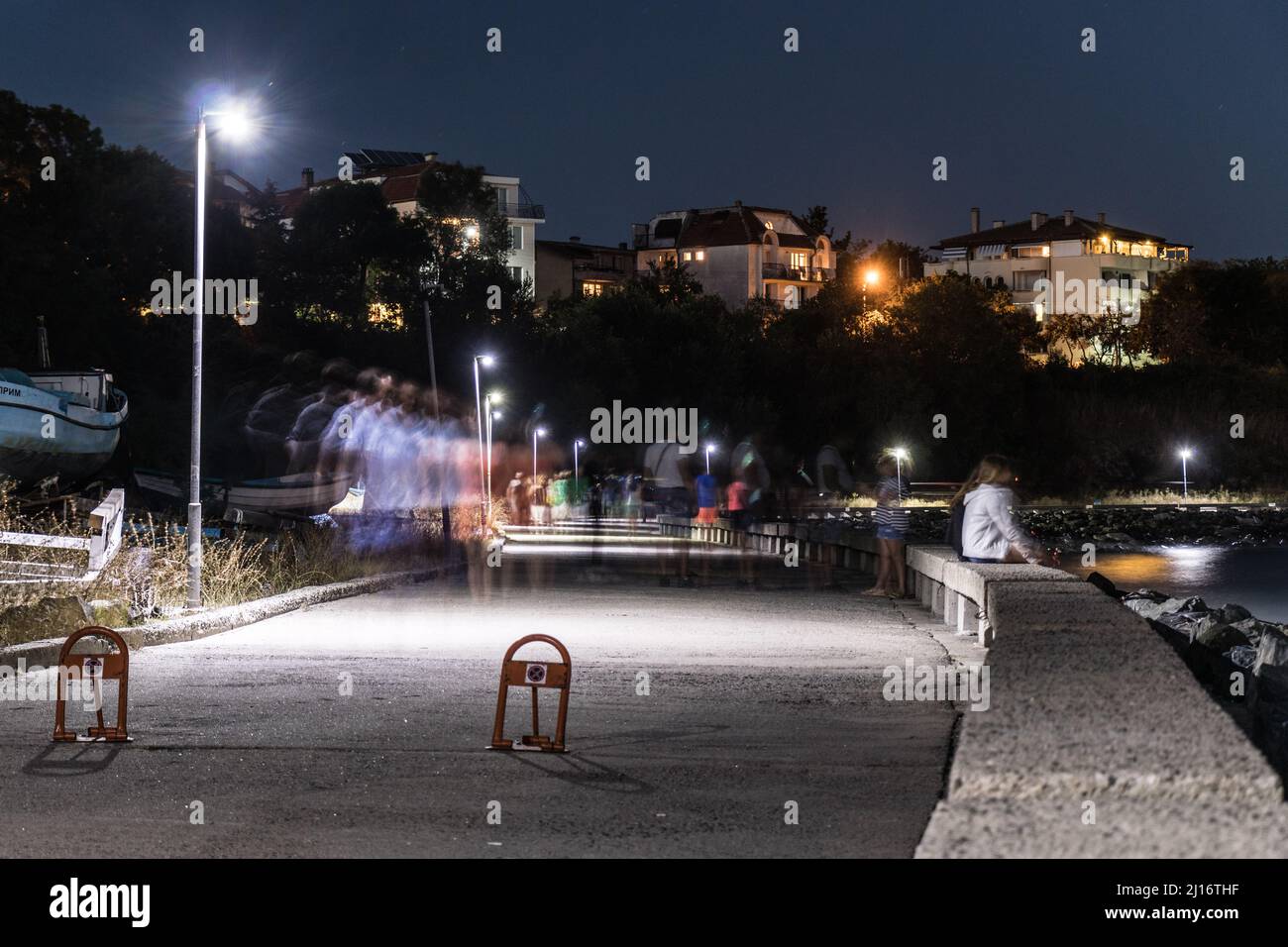 Seaside photographs in Primorsko, Bulgaria - late summer Stock Photo ...