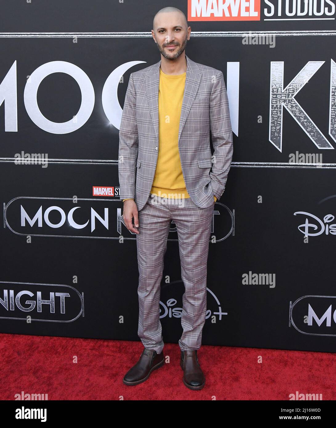 Los Angeles, USA. 22nd Mar, 2022. Mohamed Diab arrives at Marvel ...