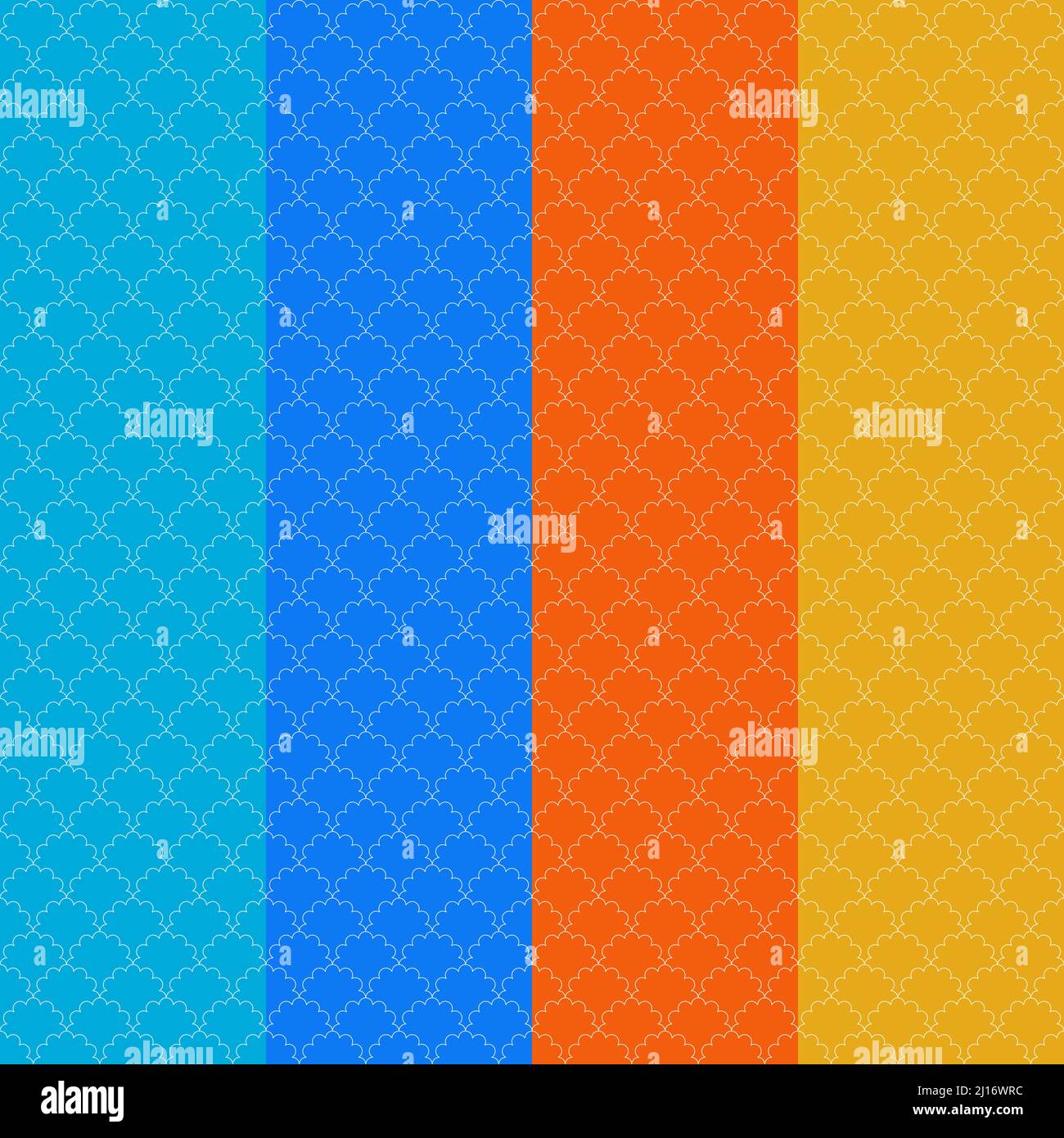 Vector Seamless Pattern :4 columns of different colors pattern with ...