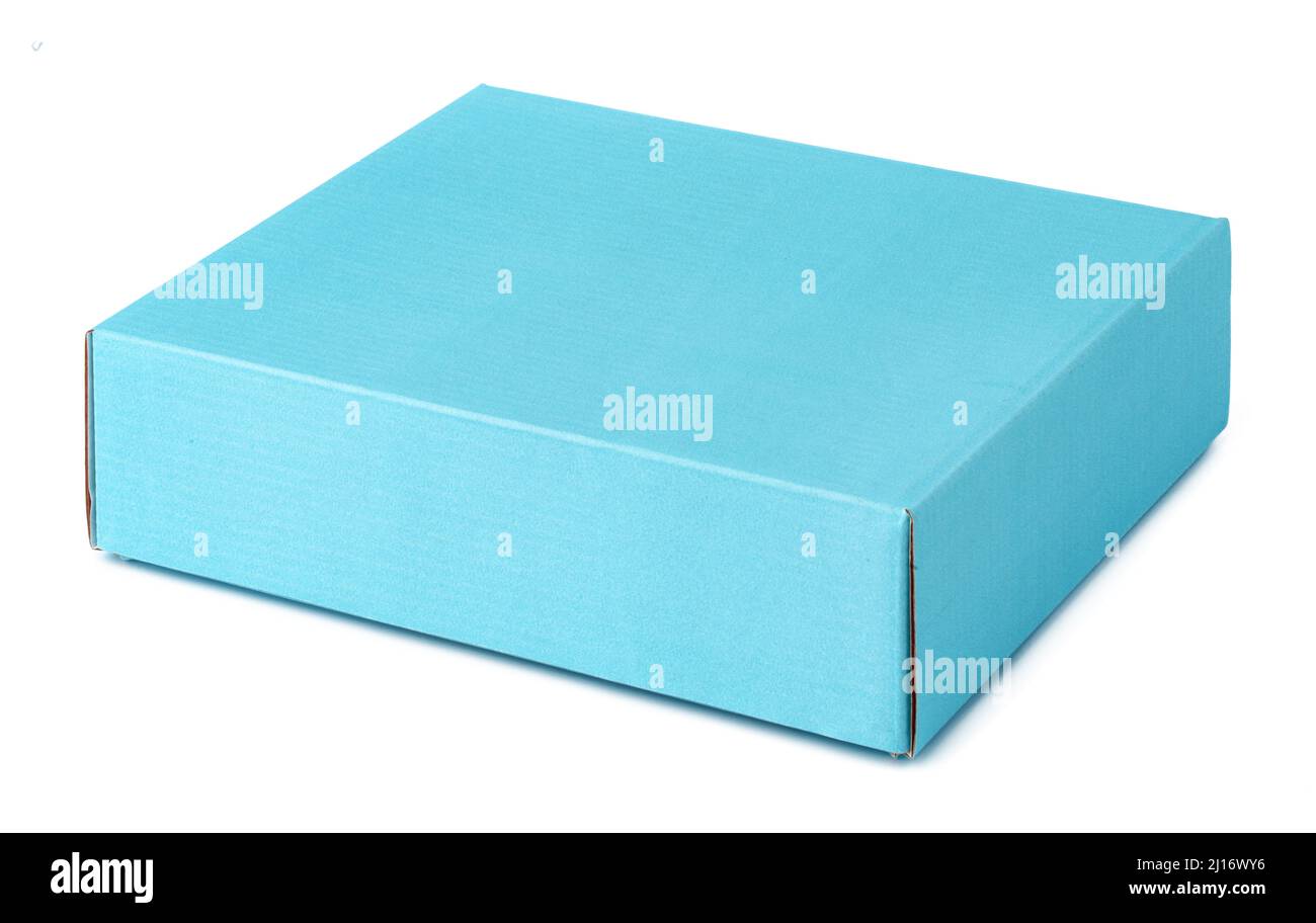 Plain white carton blue hi-res stock photography and images - Alamy