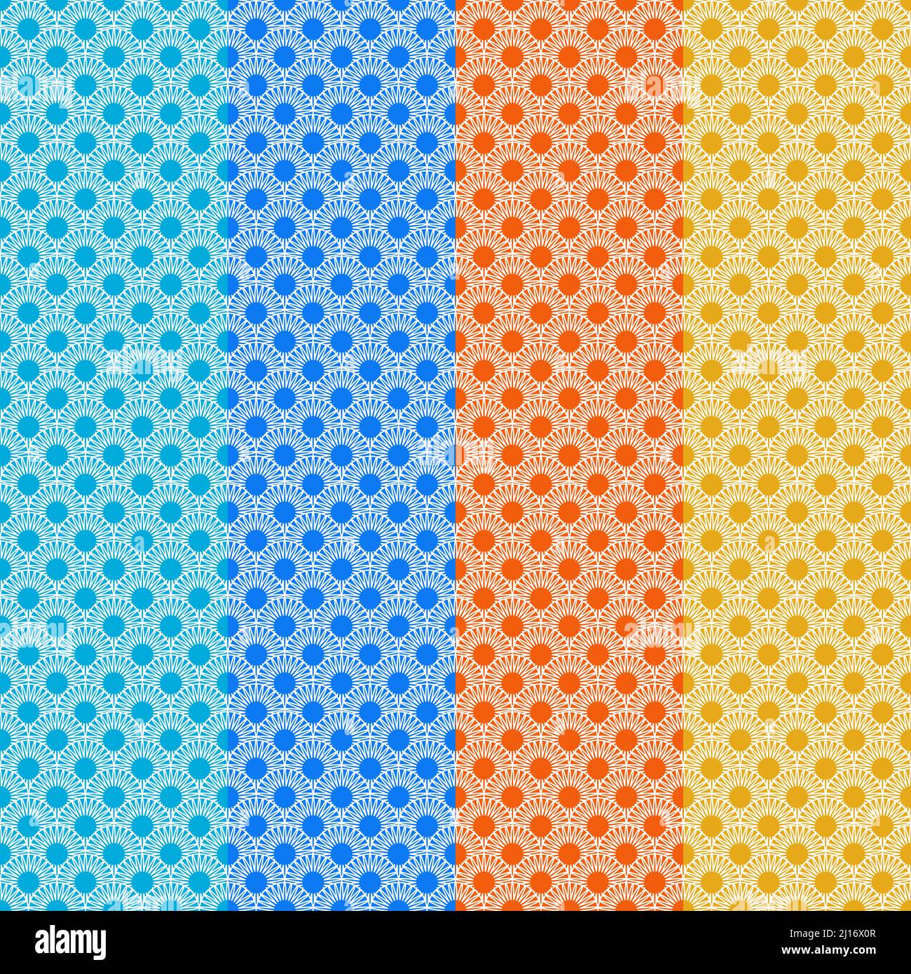 Vector Seamless Pattern :4 columns of different colors pattern with ...