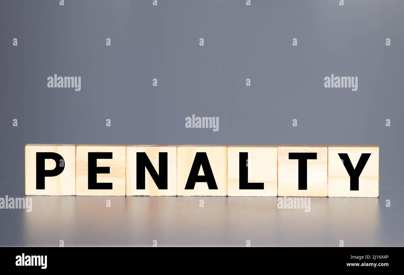 Penalty word hi-res stock photography and images - Alamy