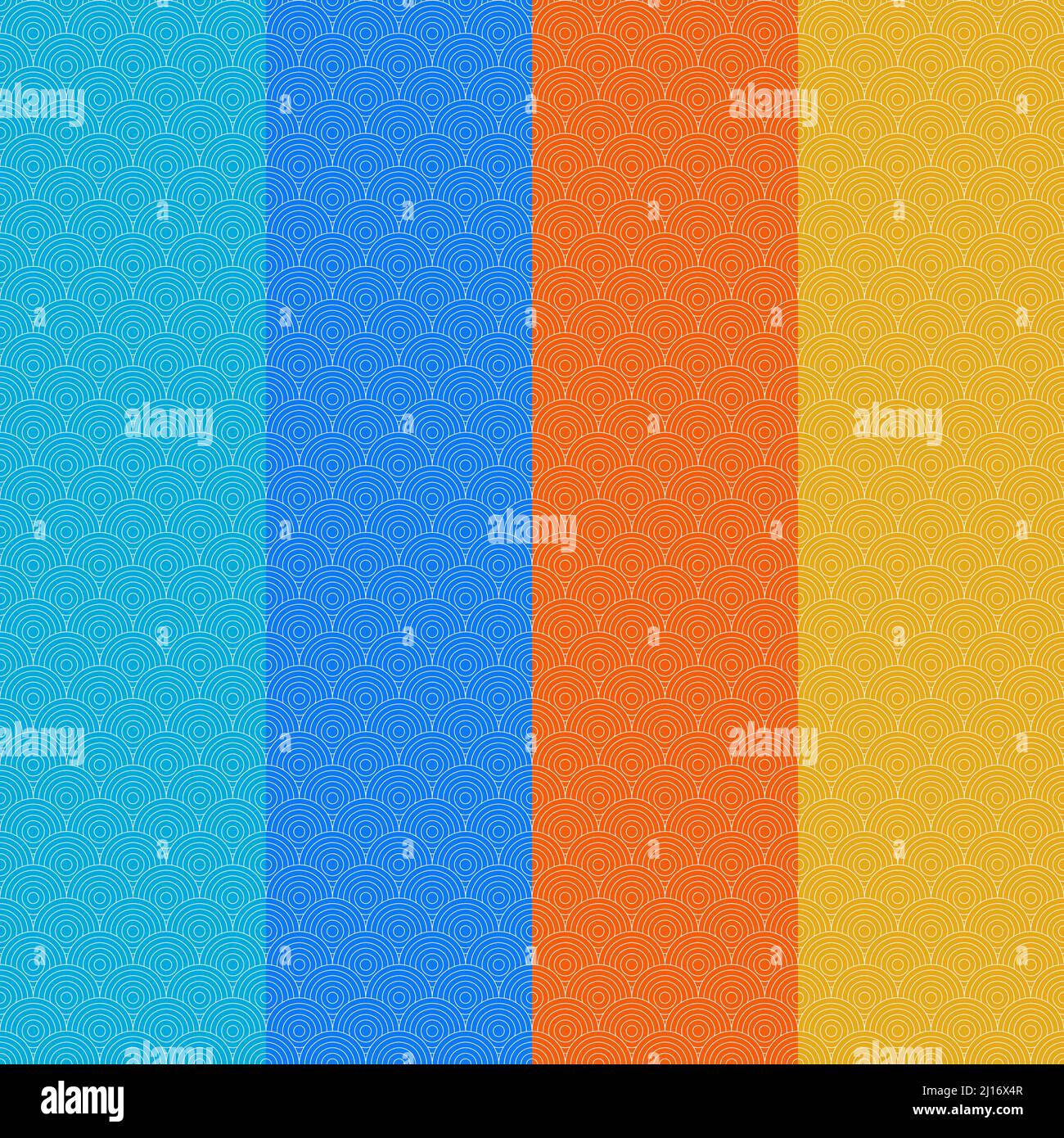 Vector Seamless Pattern :4 columns of different colors pattern with ...