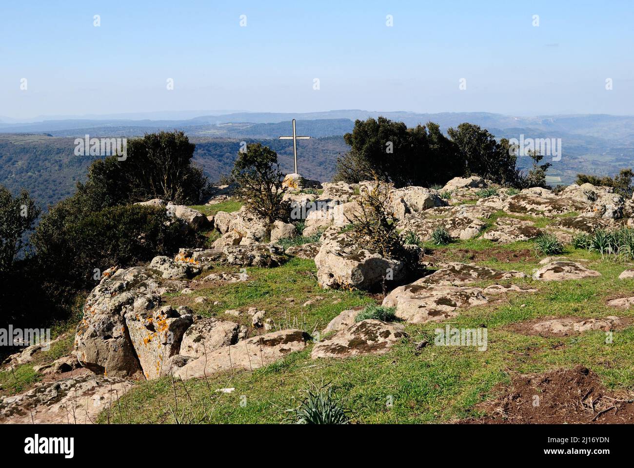 View of Monte Santo peak Stock Photo - Alamy