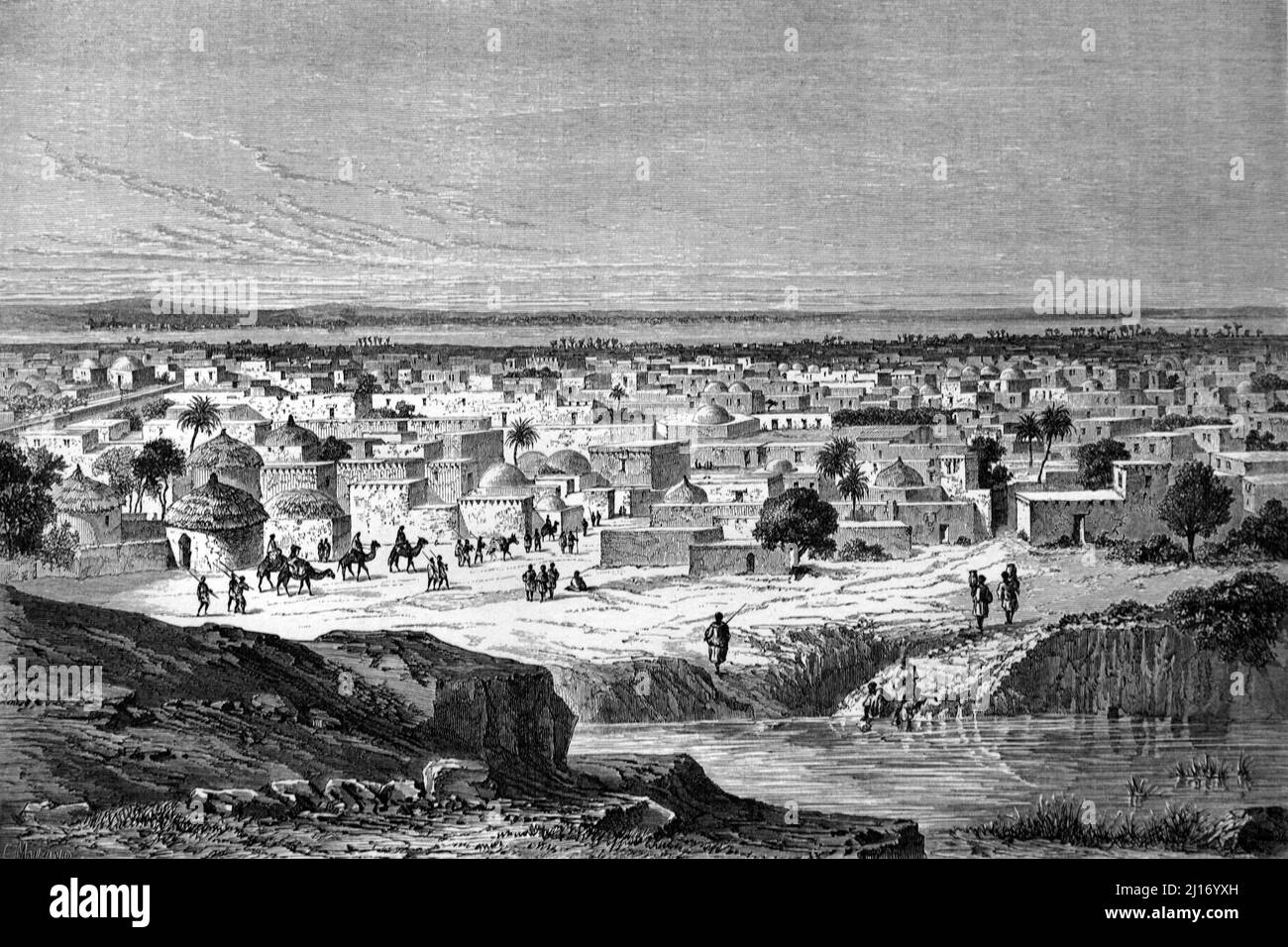 Early View or Historic View of Kano Northern Nigeria Africa. Vintage ...