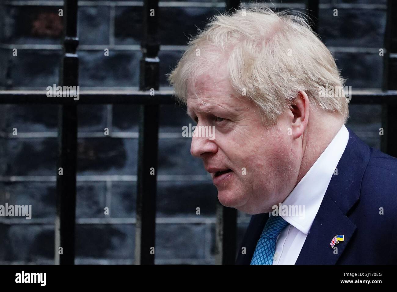 Prime Minister Boris Johnson leaves 10 Downing Street, London, to ...