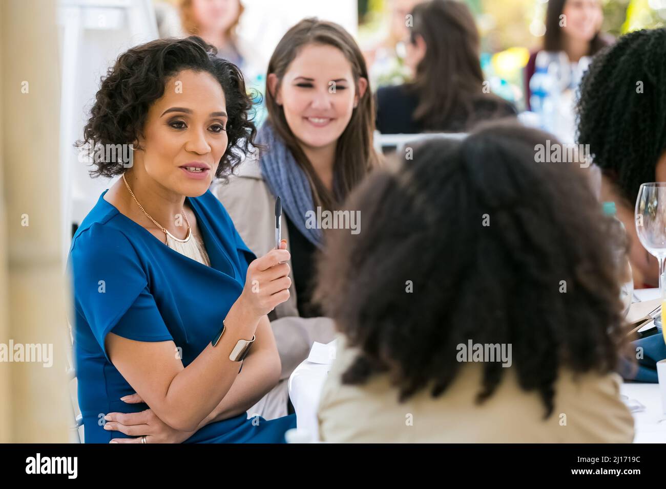 Johannesburg, South Africa - August 18, 2016: Ladies networking at ...