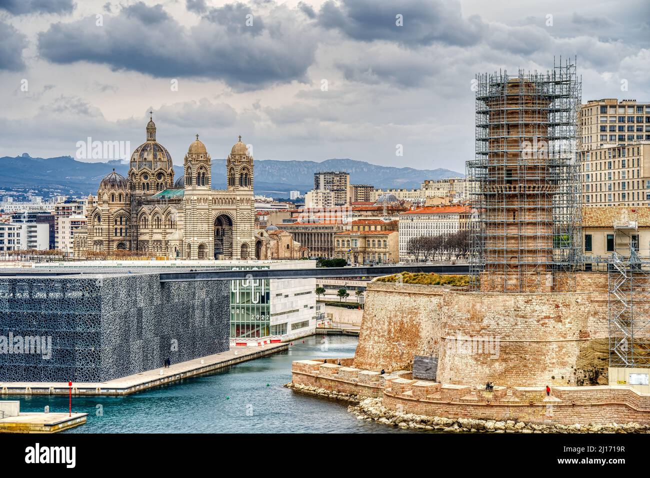 Marseille landmarks, HDR Image Stock Photo - Alamy