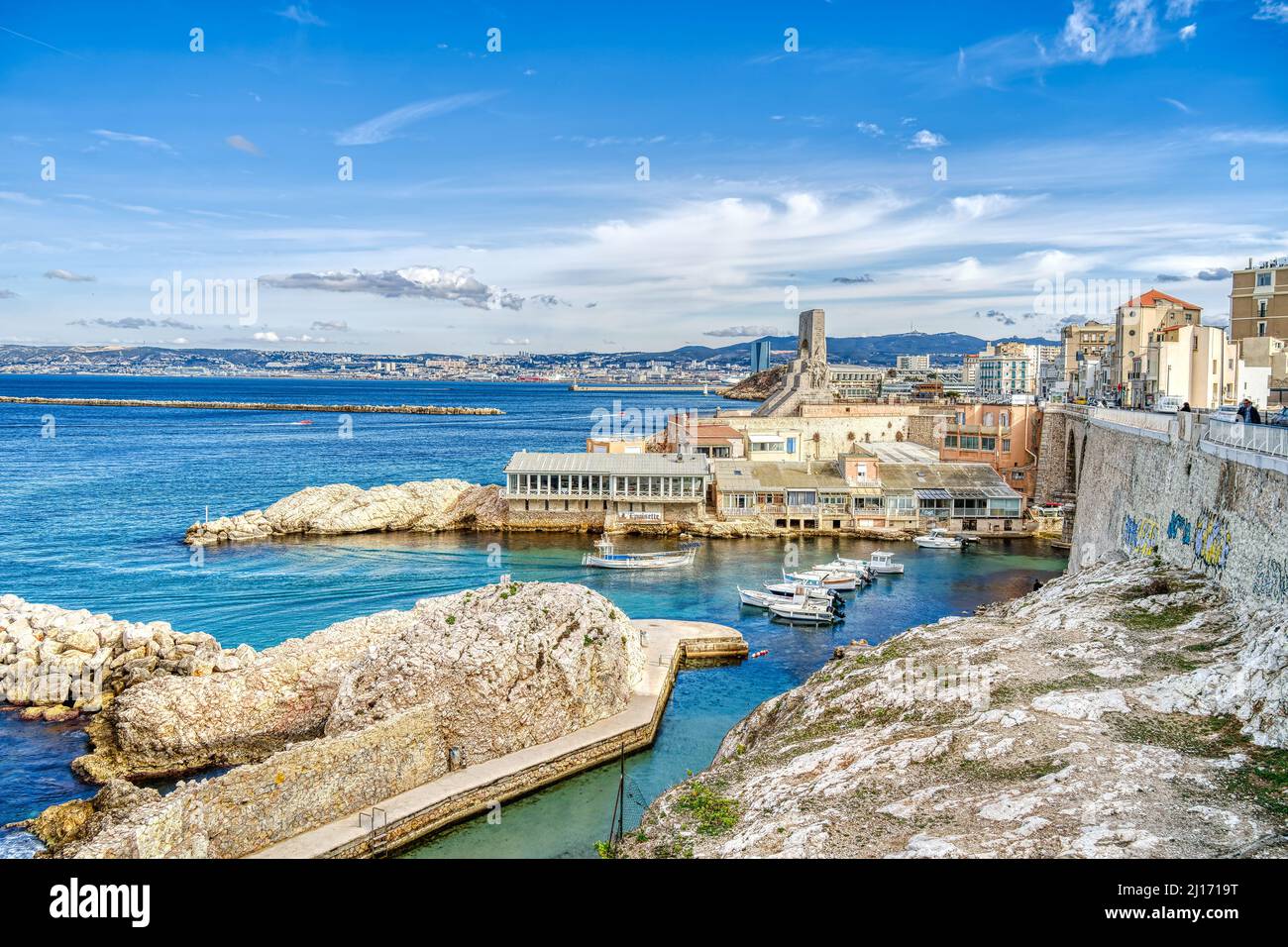 Marseille landmarks, HDR Image Stock Photo - Alamy