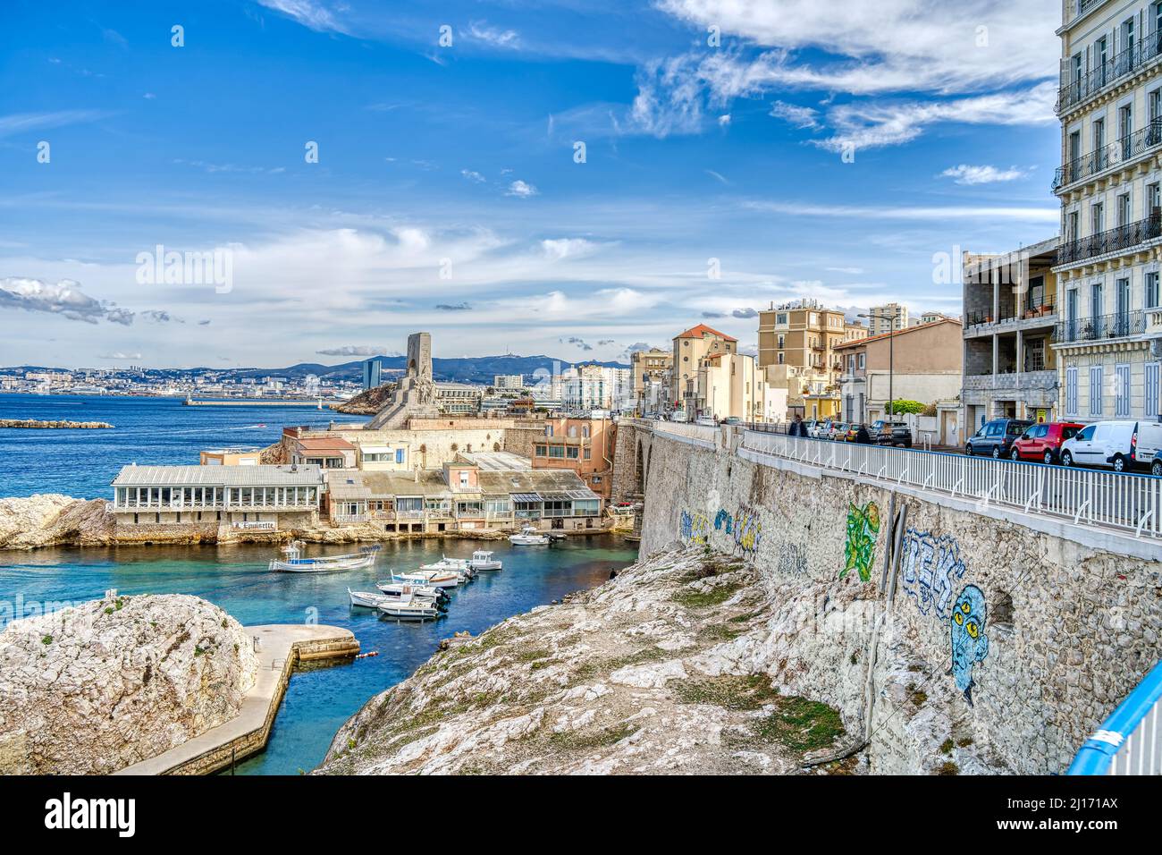 Marseille landmarks, HDR Image Stock Photo - Alamy