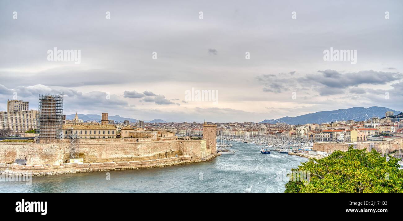 Marseille landmarks, HDR Image Stock Photo - Alamy