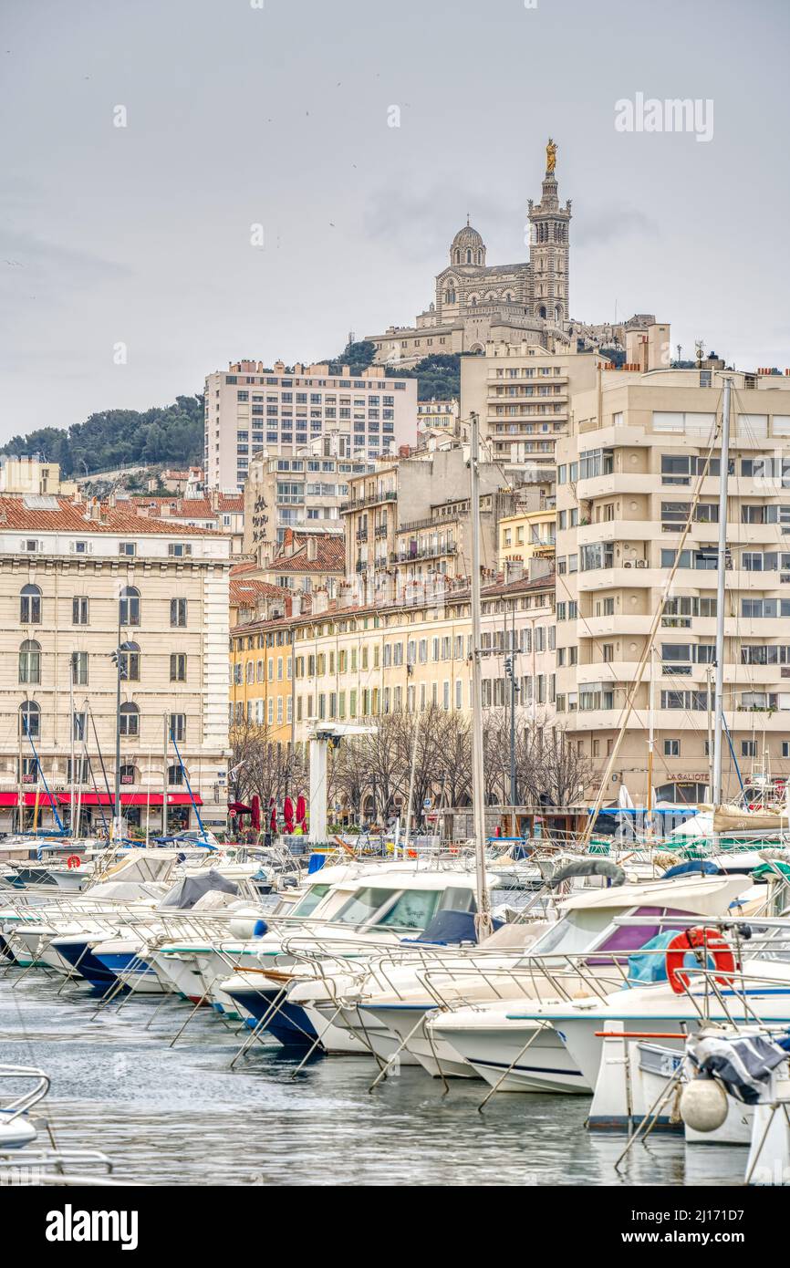 Marseille landmarks, HDR Image Stock Photo - Alamy