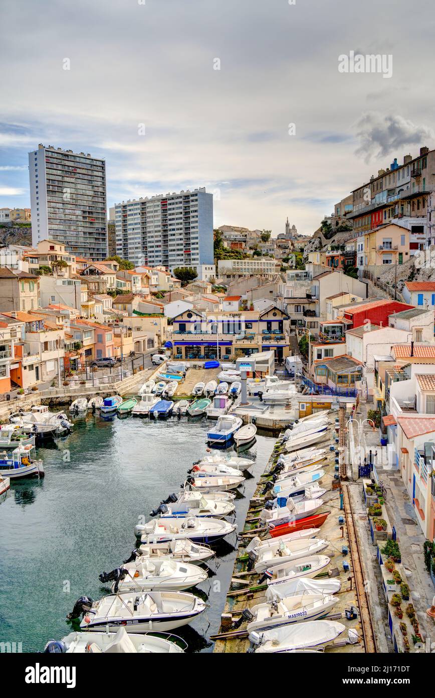 Marseille landmarks, HDR Image Stock Photo - Alamy