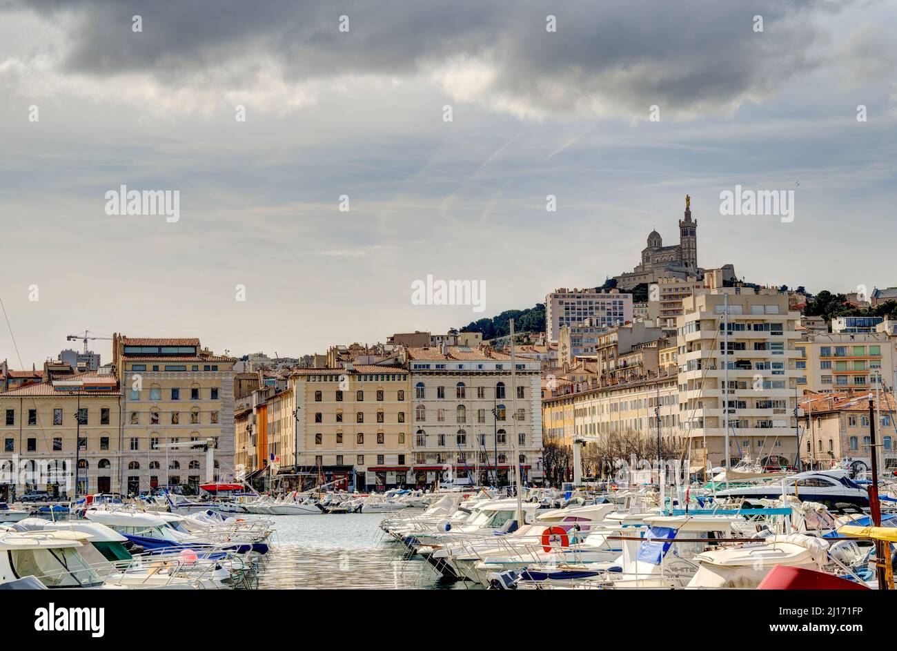 Marseille landmarks, HDR Image Stock Photo - Alamy
