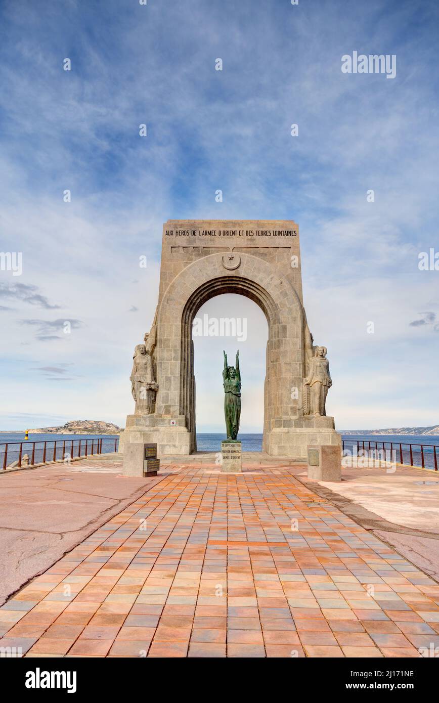 Marseille landmarks, HDR Image Stock Photo - Alamy
