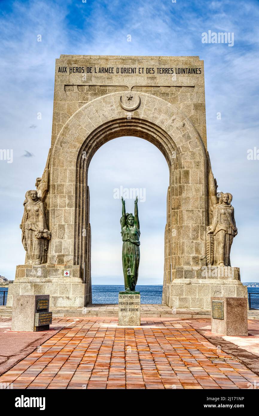 Marseille landmarks, HDR Image Stock Photo - Alamy
