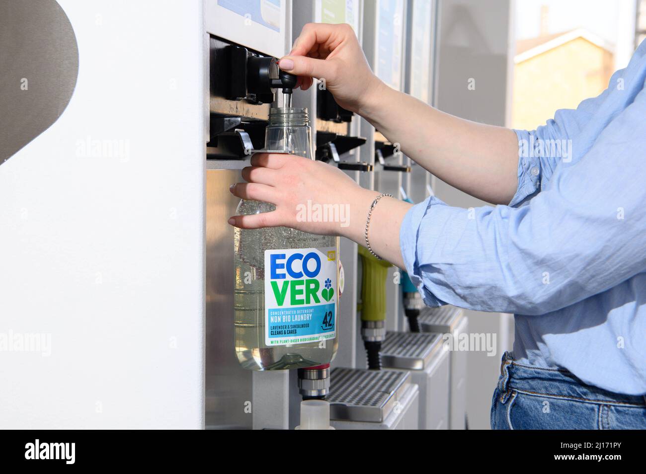 EDITORIAL USE ONLY General views at the launch of The Ecover Refillery ...