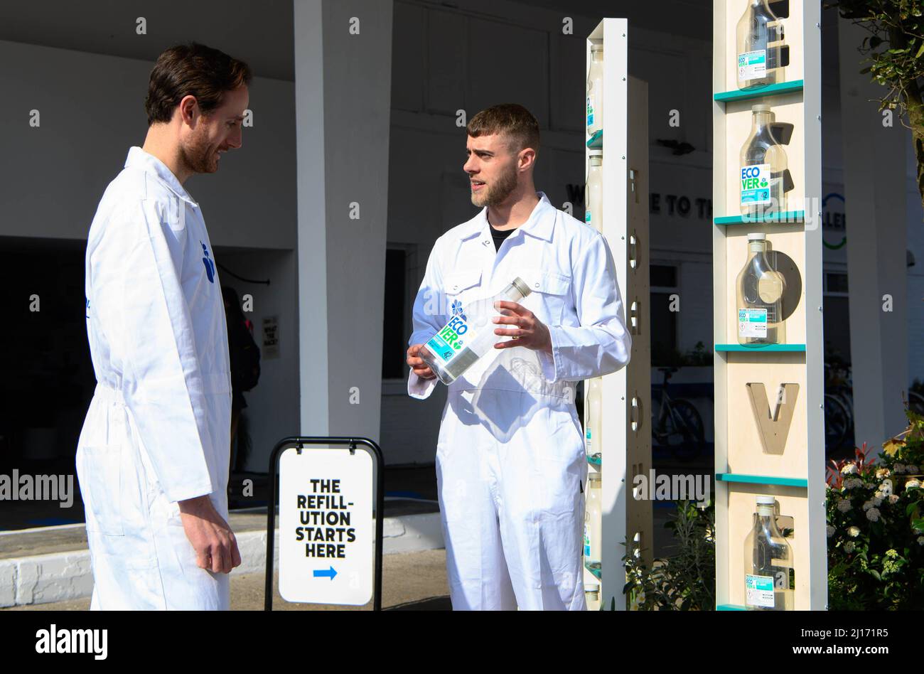 EDITORIAL USE ONLY General views at the launch of The Ecover Refillery ...