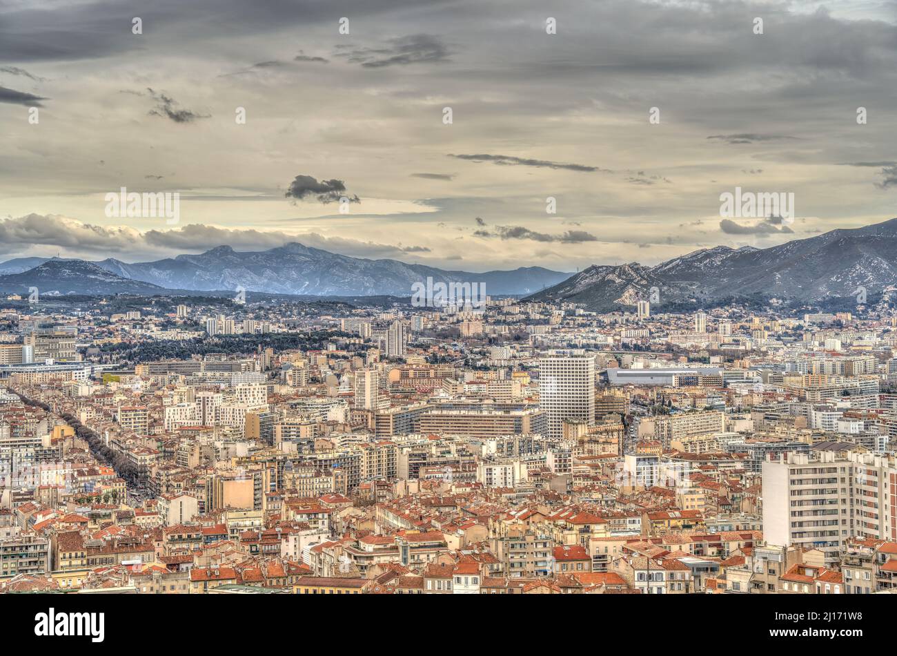 Marseille landmarks, HDR Image Stock Photo - Alamy