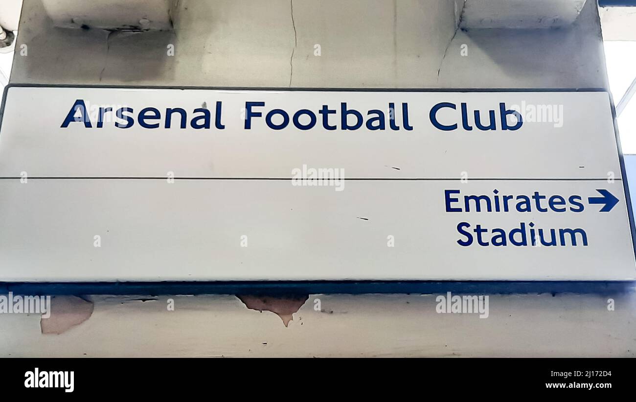 Arsenal underground station hi-res stock photography and images - Alamy