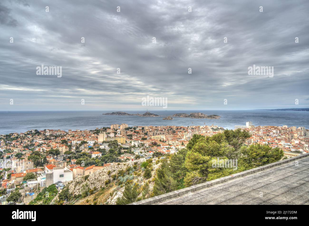 Marseille landmarks, HDR Image Stock Photo - Alamy