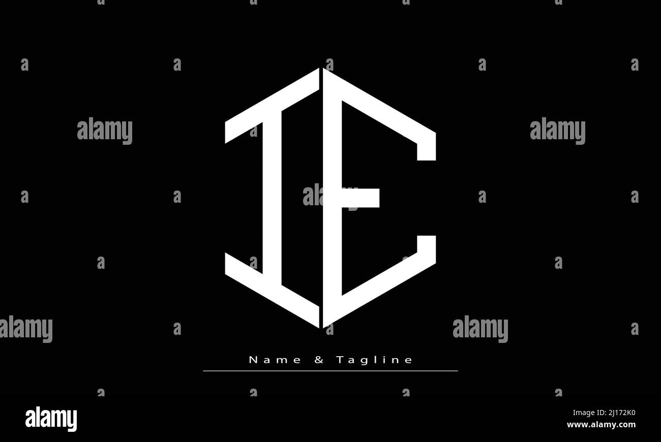 Alphabet letters Initials Monogram logo IE , EI Stock Vector Image & Art - Alamy