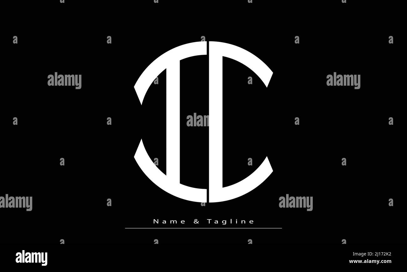 Letter ic logo Black and White Stock Photos & Images - Alamy